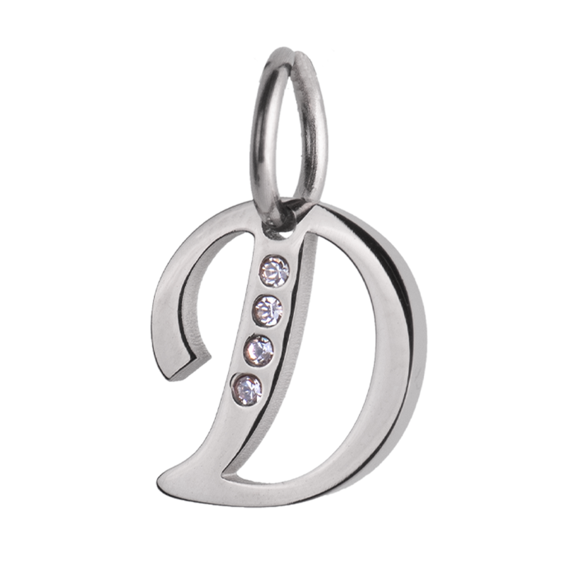 Charm de Inicial Letra Lizzy – Letra D