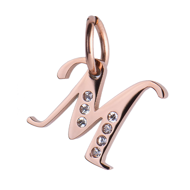 Charm de Inicial Letra Lizzy – Letra M